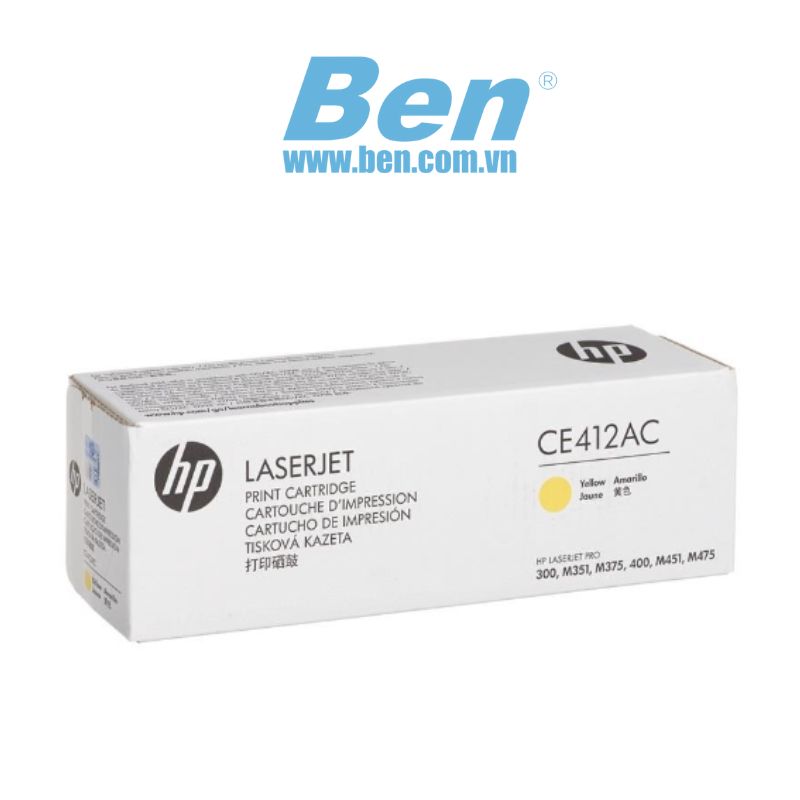 Mực in HP Yellow Contract Original LaserJet Toner Cartridge ( CE412AC ...