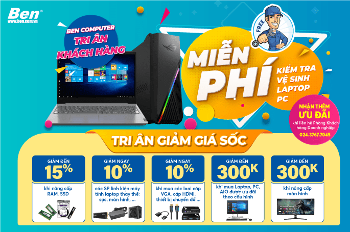 Ben Computer - Hệ Thống Cửa Hàng Máy Tính, Laptop Chuyên Nghiệp